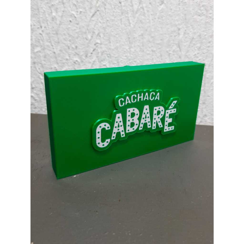 Logo Cachaça Cabaré - Impressora 3D | Shopee Brasil