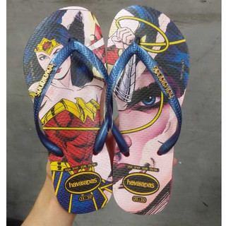 Chinelo Havaianas Original Correia Fina Slim Wonder Woman Vermelho ...