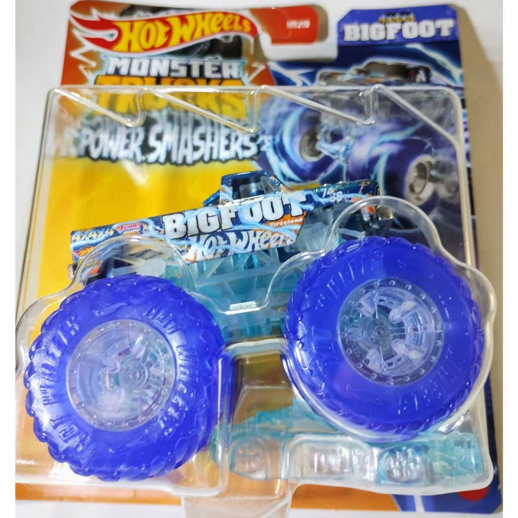 Hot Wheels Monster Trucks POWER SMASHERS 4X4X4 BIGFOOT (Mattel) 1/64 ...