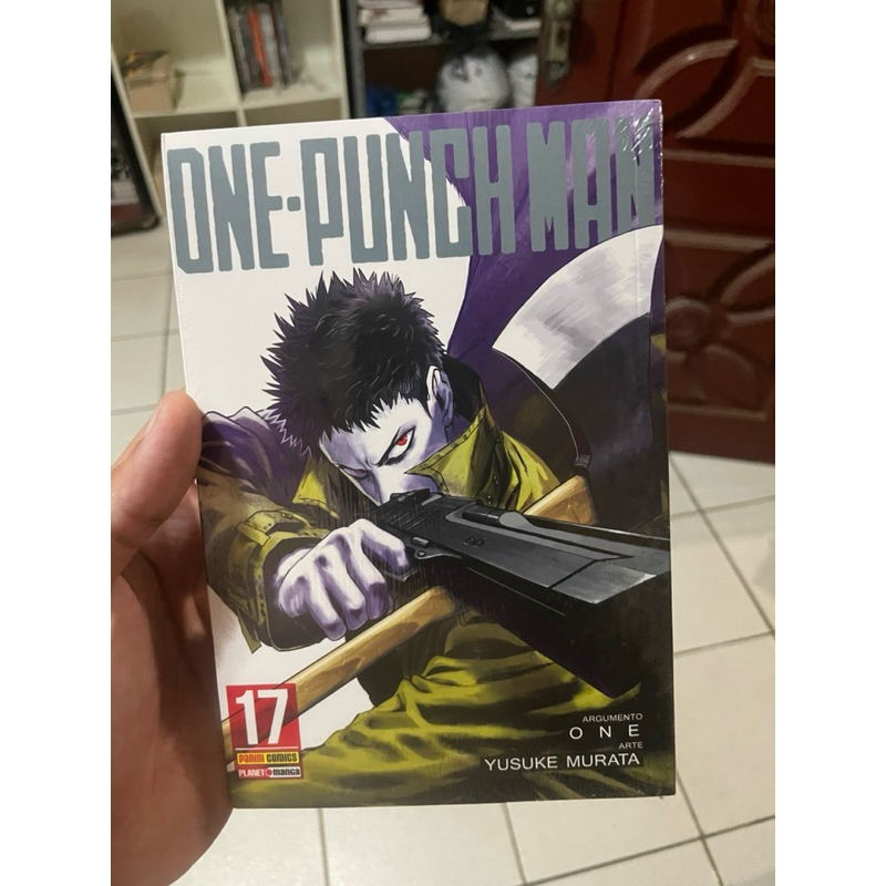 one punch man volume 17 lombada vermelha | Shopee Brasil