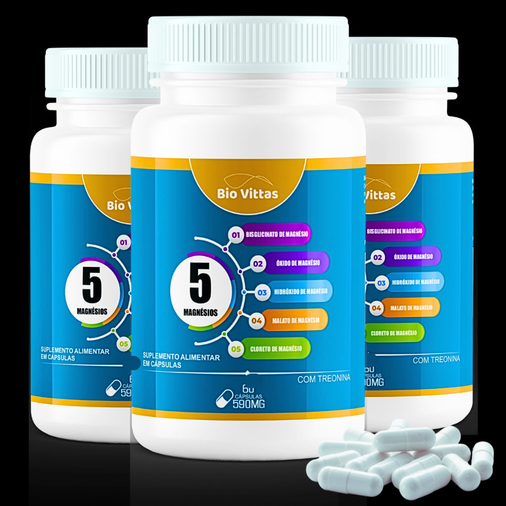 Magnésio Completo 5 em 1 Original Bio Vittas | Shopee Brasil