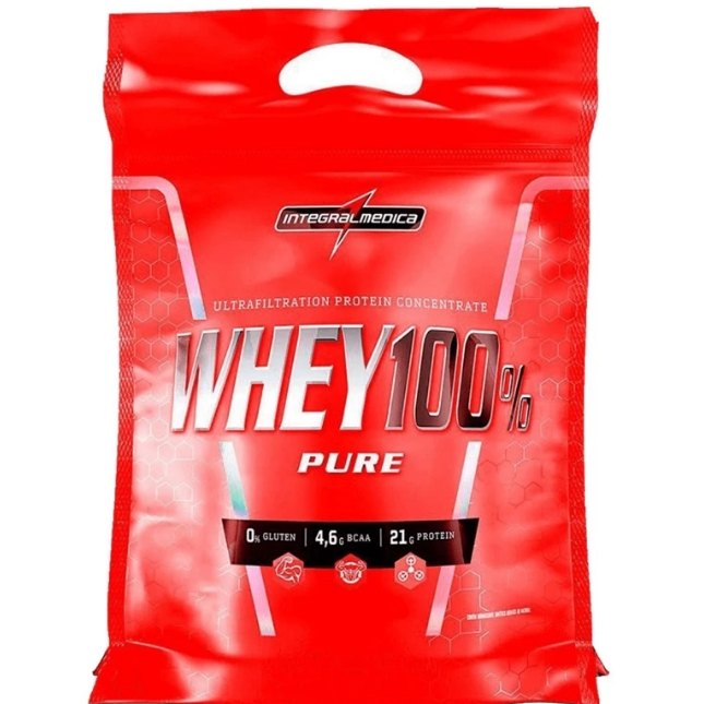Whey Protein 100% Pure Integral Médica 907gr REFIL ORIGINAL | Shopee Brasil