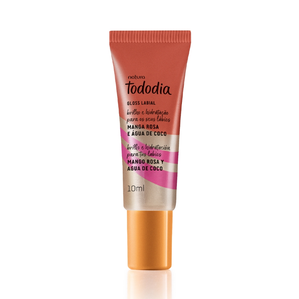 Gloss Labial Natura Tododia Manga Rosa e Água de Coco 10 ml | Shopee Brasil