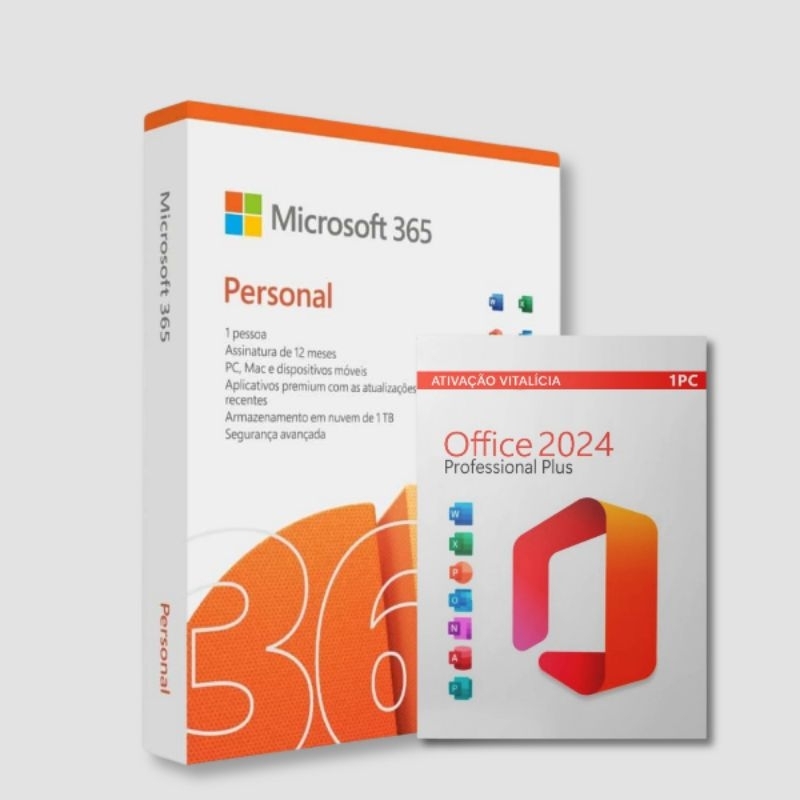 Microsoft 365 Office 2024 Professional Original (BOX)Vitalicia PC/MAC - Faz a Boa!
