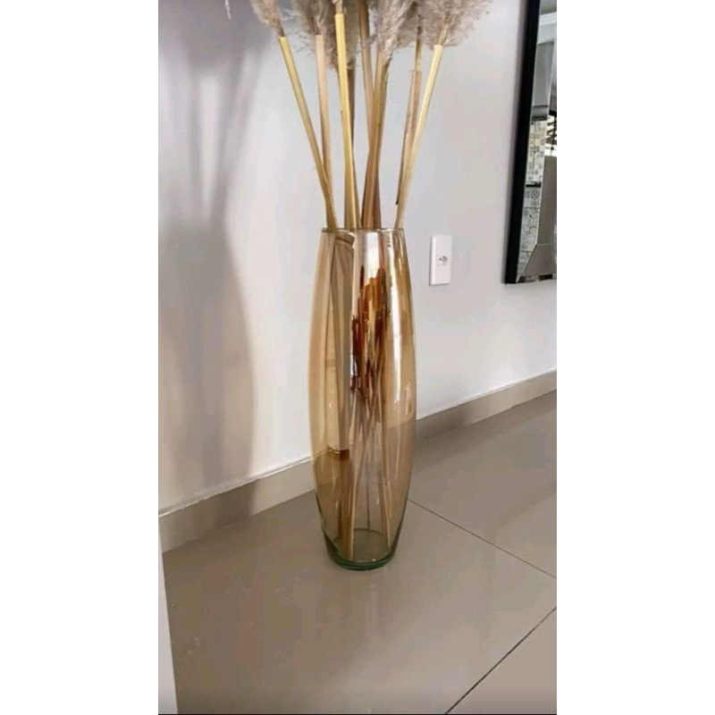 Vaso Picasso Boleado de Vidro 54cm | Shopee Brasil