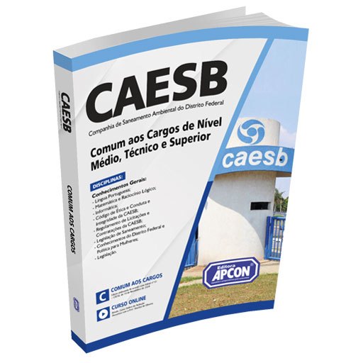 Apostila CAESB 2024 / 2025 - Comum aos Cargos de Nível Médio, Técnico e Superior | Shopee Brasil
