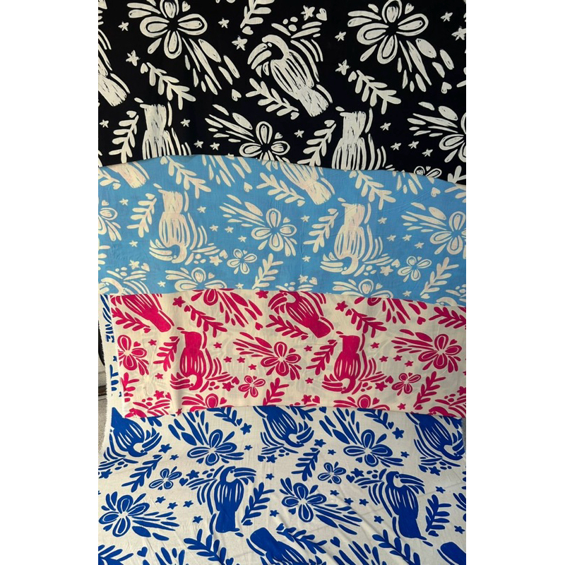 Tecido Viscolinho Estampado bicolor estilo Farm - 100% viscose (1x1,5 ...