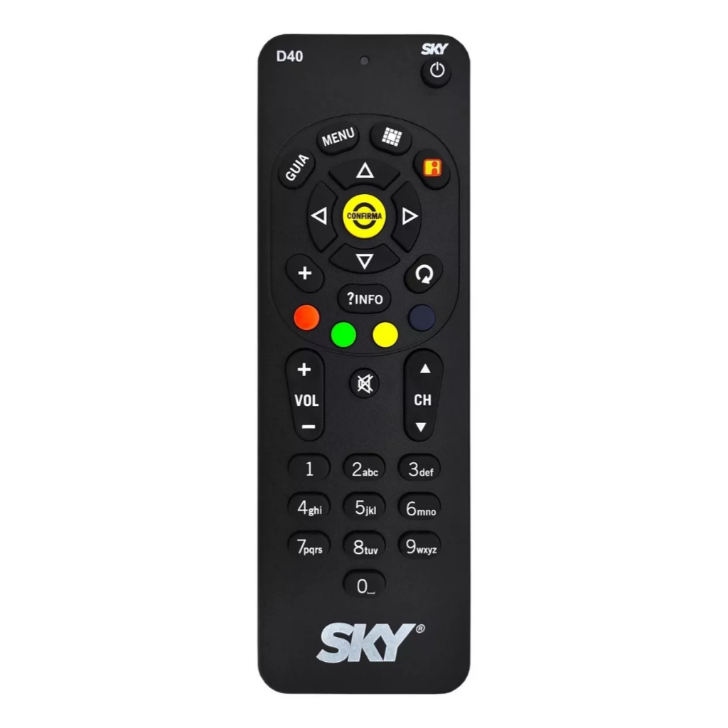 Controle Remoto Sky Digital Sky Livre D40 Sky Digital S12 Sky Digital ...