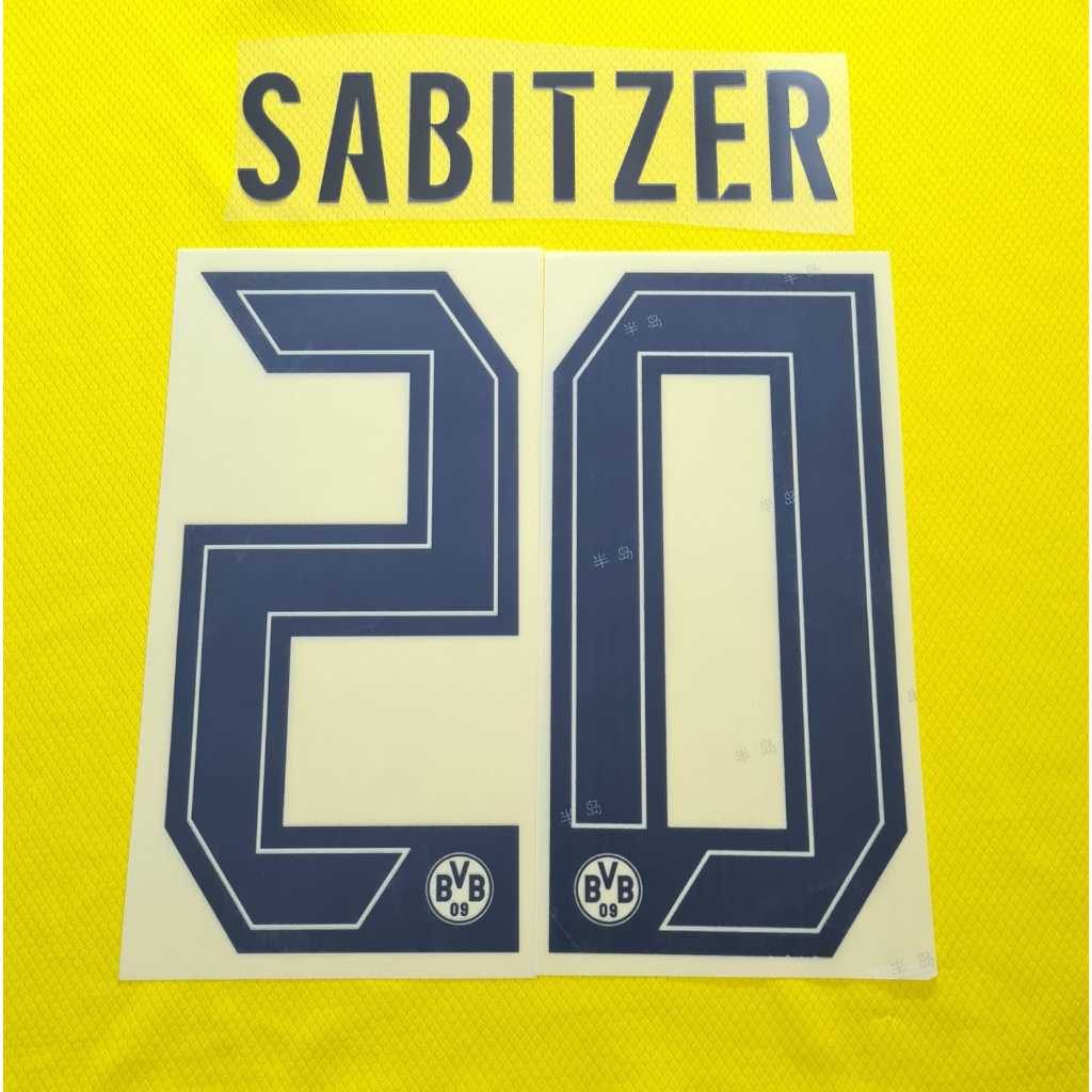 Kit Personalização Borussia Dortmund Home Nome e Número Reus 11 ...