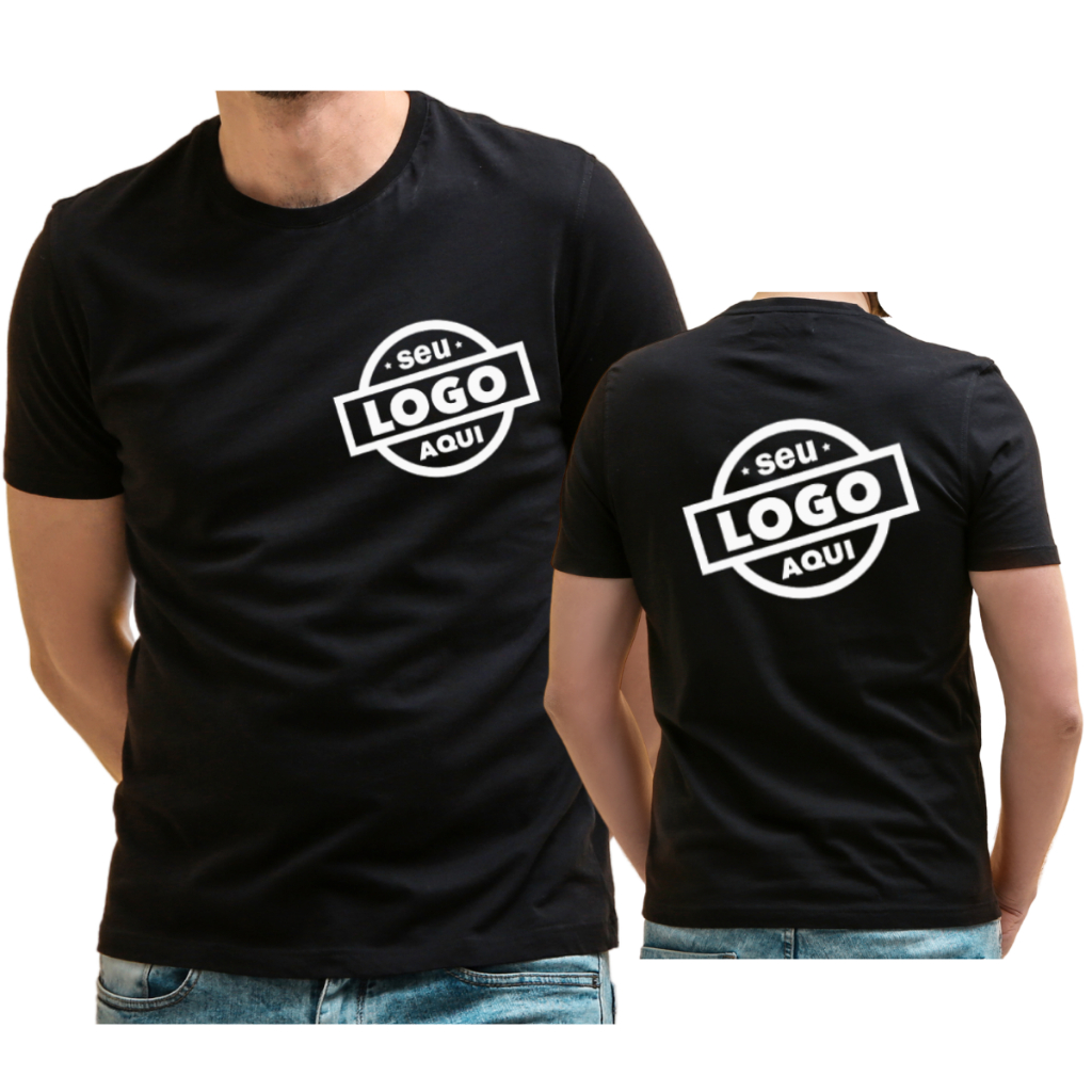 Kit 5 Camisetas Personalizada 100 % Algodão Com Sua Logo Favorita ...