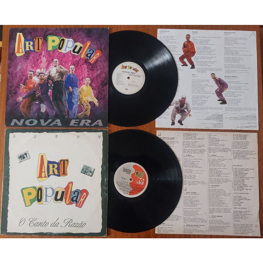 LP - ART POPULAR - LOTE COM 2 DISCOS DO GRUPO | Shopee Brasil