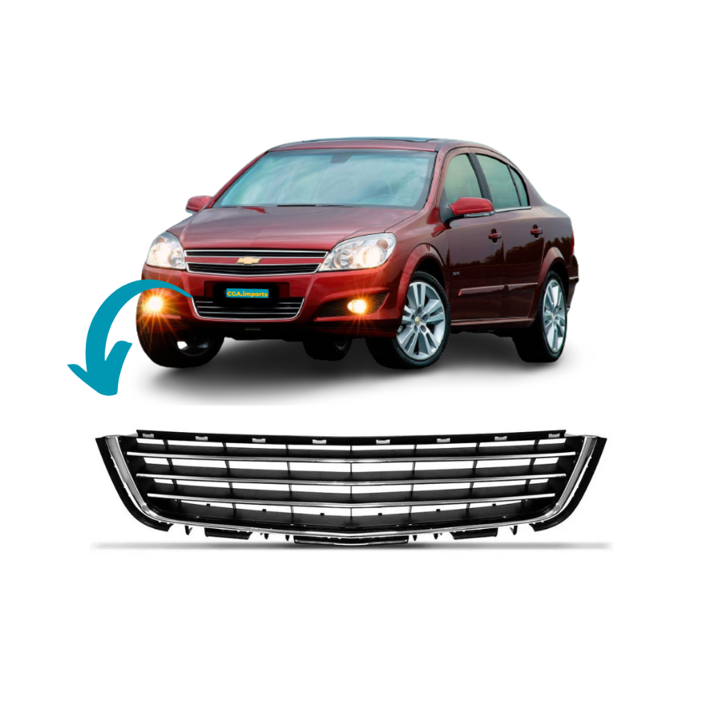 Grade Vectra Inferior Central 2009 2010 2011 2012 Preta com Moldura e ...