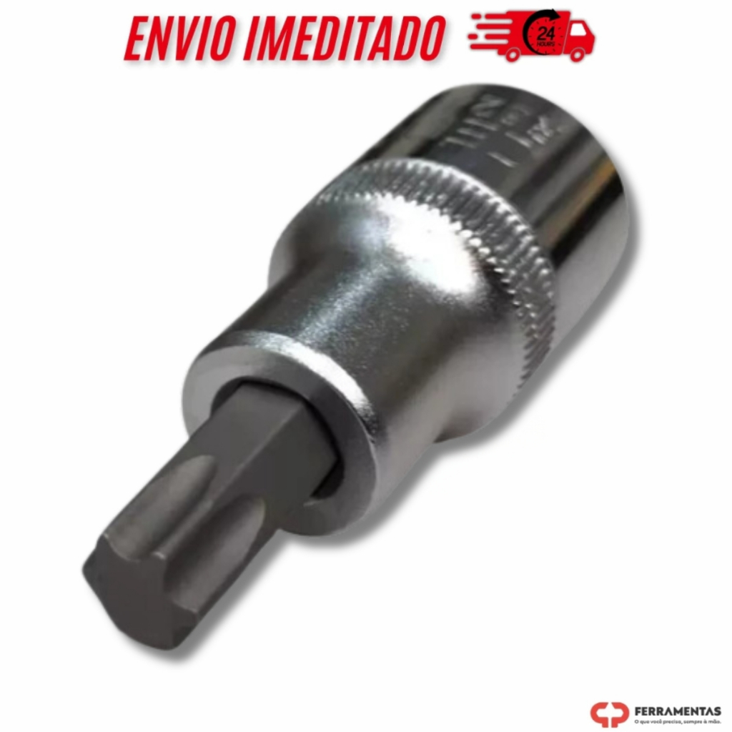 Chave Soquete Profissional Torx Hexalobular Curto 1/2 T45 - Corneta ...