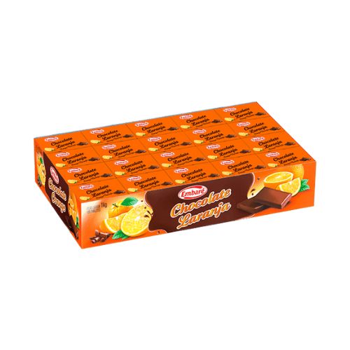 Embare Caramelos Chocolate com Sabor Laranja 125 Unidades - 1Kg ...