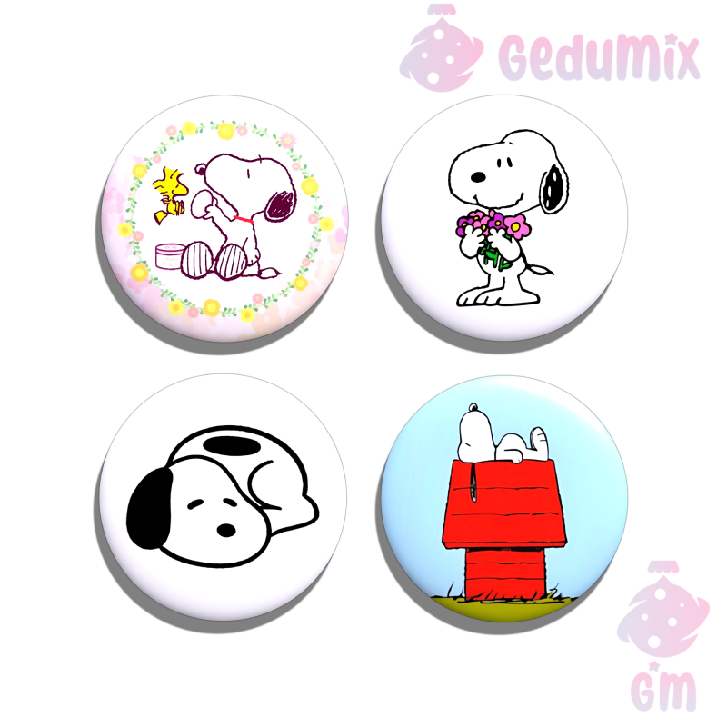 KIT 4 Bottons Broches Snoopy Charlie Brown Peanuts Aesthetic 4.0 ...