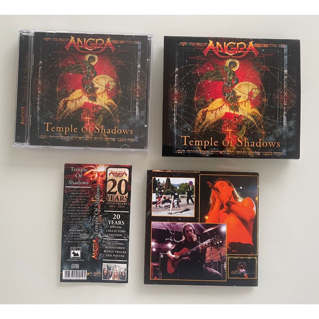 Cd Angra Temple Of Shadows 20th Anniversary Slipcase Poster | Shopee Brasil