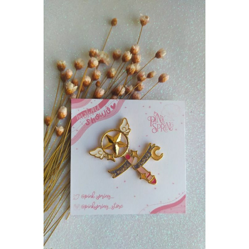 Pin / Boton Báculo Sakura Card Captors - Mahou Shoujo | Shopee Brasil