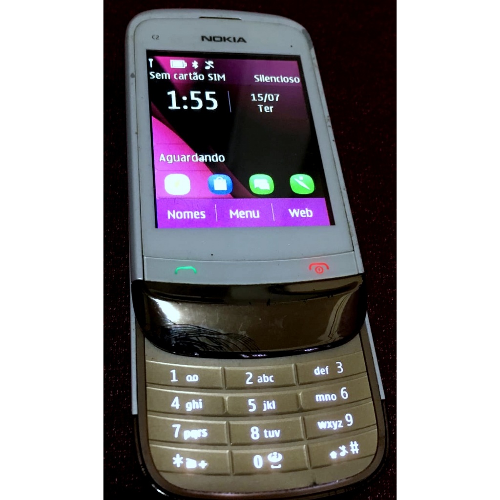 Nokia C2-02 Touch Antigo Op. VIVO P/ Colecionador Excelente (Usado) | Shopee Brasil