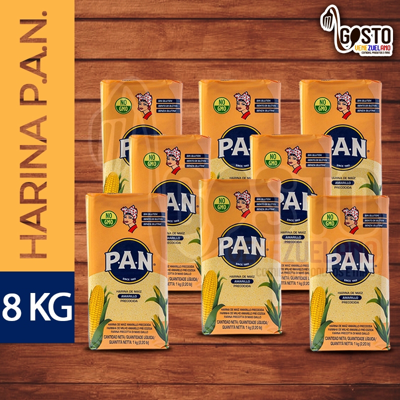 Harina PAN Amarilla 8Kg / Farinha de Milho PAN | Shopee Brasil