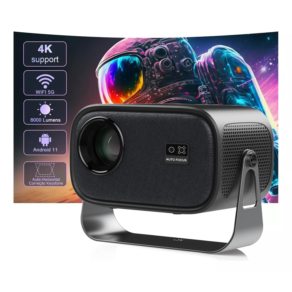 Projetor Smart Android 11 Full HD 4K 1280 Bluetooth Wi-fi 6 HY300 ...