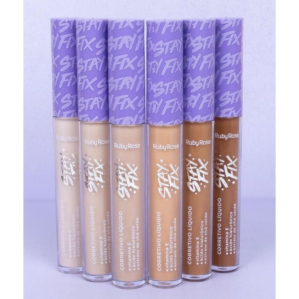 Corretivo líquido stay fix | Ruby Rose | Shopee Brasil