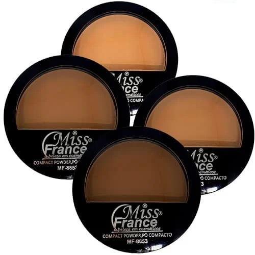 Pó Compacto Elegante Miss France | Shopee Brasil