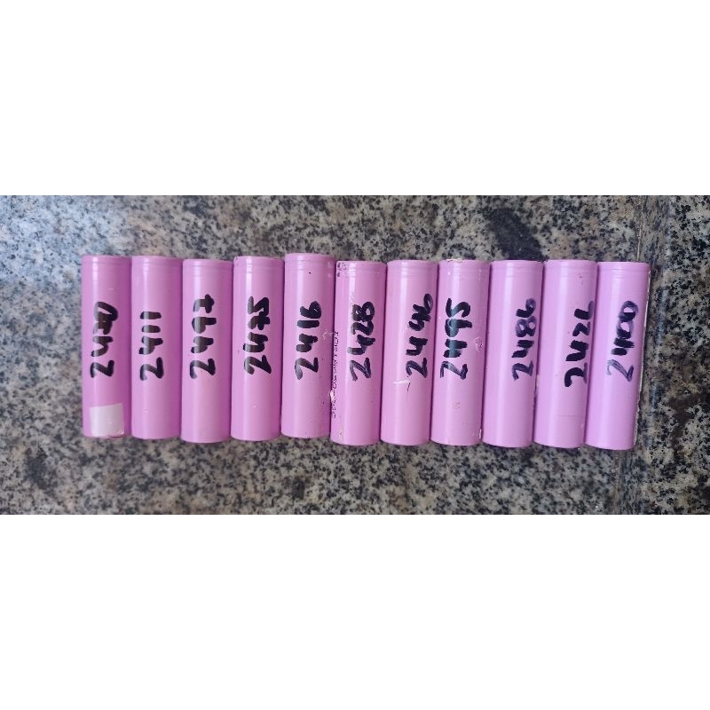 10 bateria powerbank 18650 entre 2400 a 2600 mAh usada | Shopee Brasil