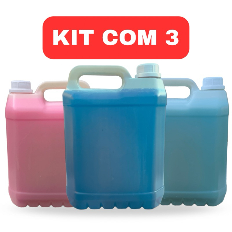 Kit 3 Produtos De Limpeza: Sabão Lava Roupas OMO + Amaciante Comfort ...
