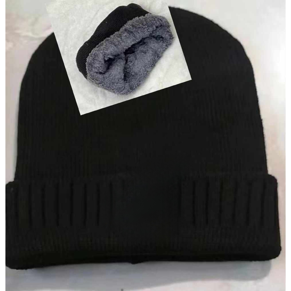 Touca Preta Basica Gorro Inverno Masculina Feminina Forrada | Shopee Brasil