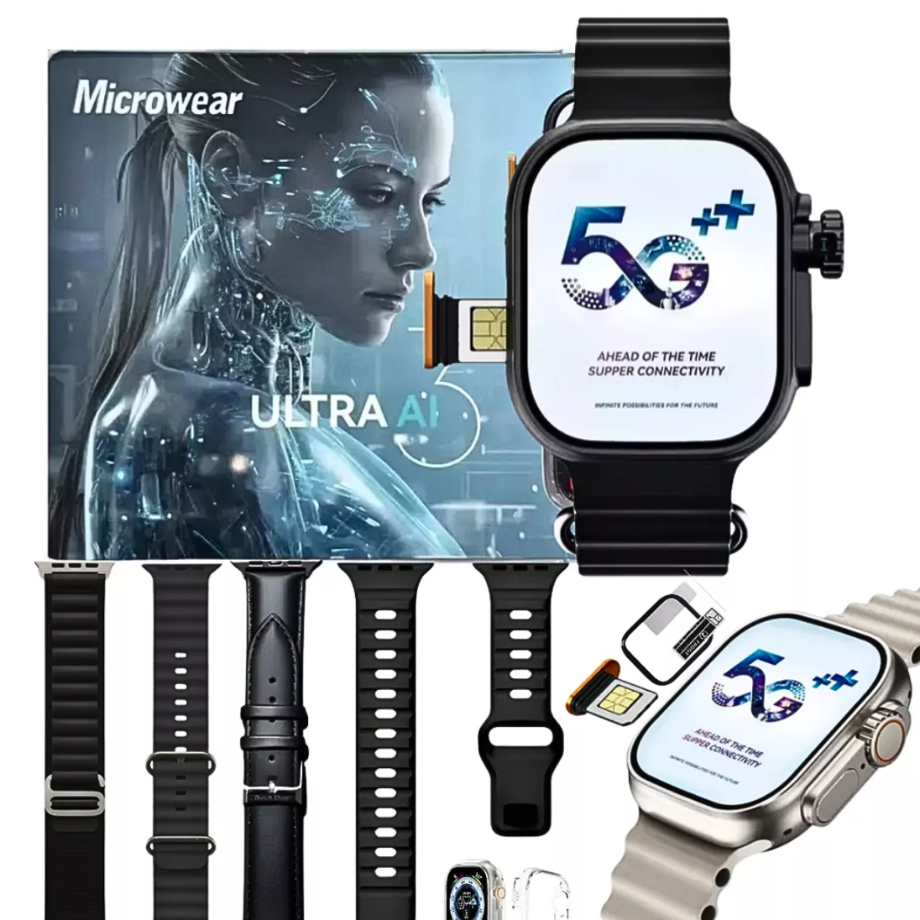 Smartwatch Microwear Ultra 3 Ai 5g 16gb 2.06 Metal Wi-fi | Shopee Brasil