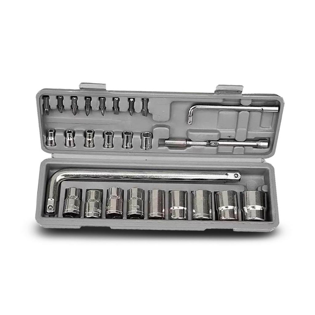 Kit De Ferramentas De Soquete Completo 27 Peças 8mm 21mm | Shopee Brasil