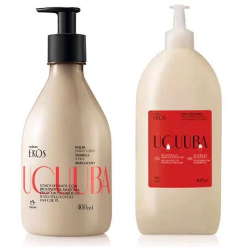 Kit Natura Ekos Ucuuba Hidratante Corporal 400ml + Refil Original ...
