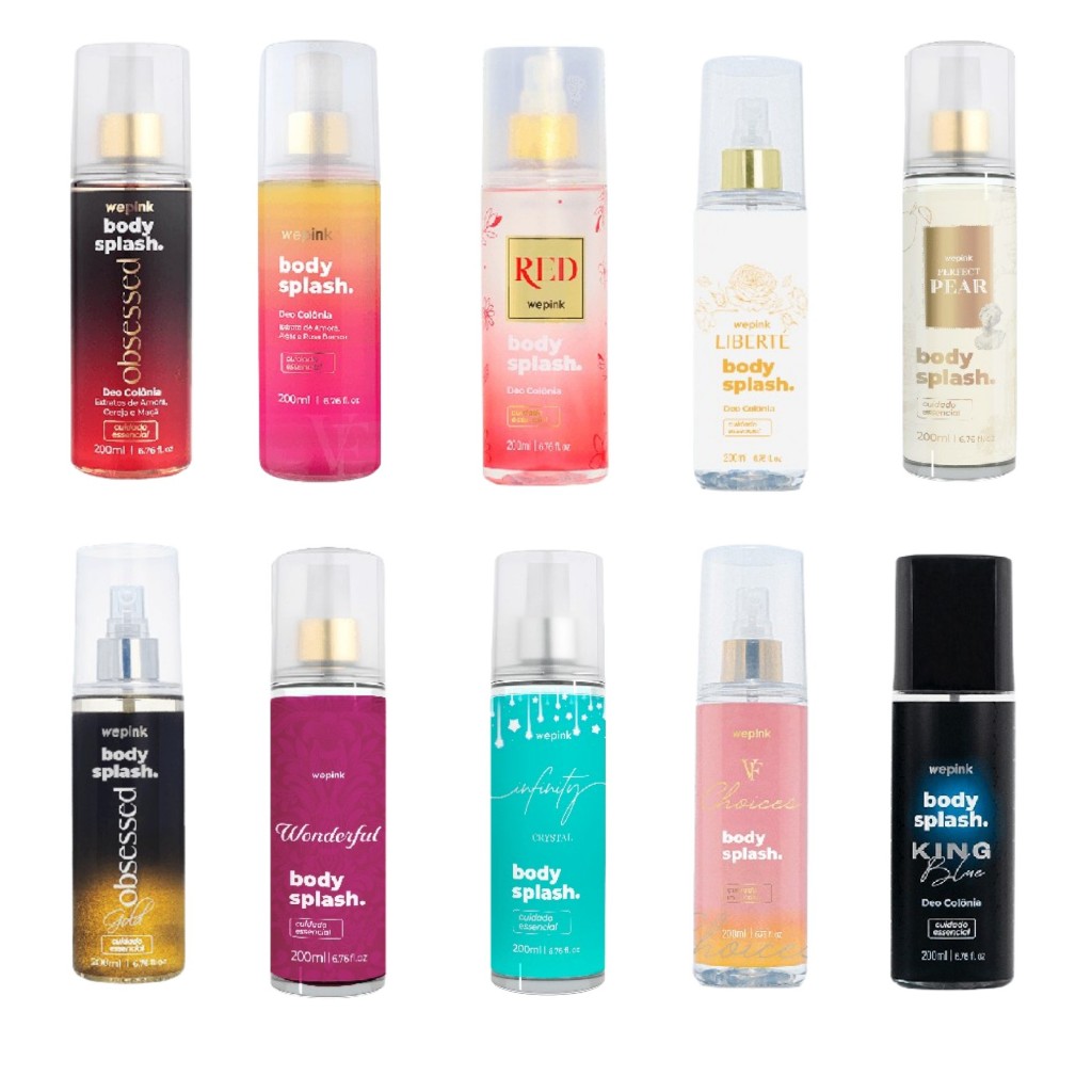 Body Splash Colônia Obssesed Liberte VF Inifinity 200ml Variados ...