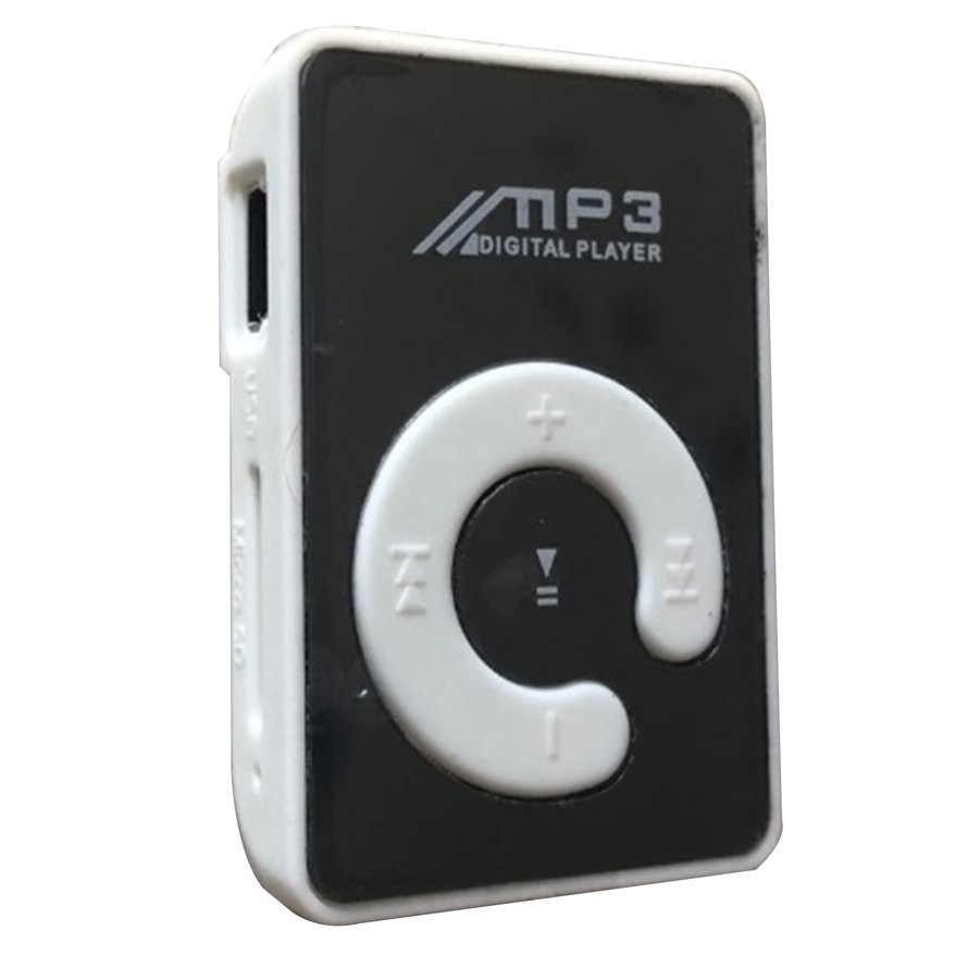 Mini mp3 player portátil de mirror, suporta música, cartão micro tf ...