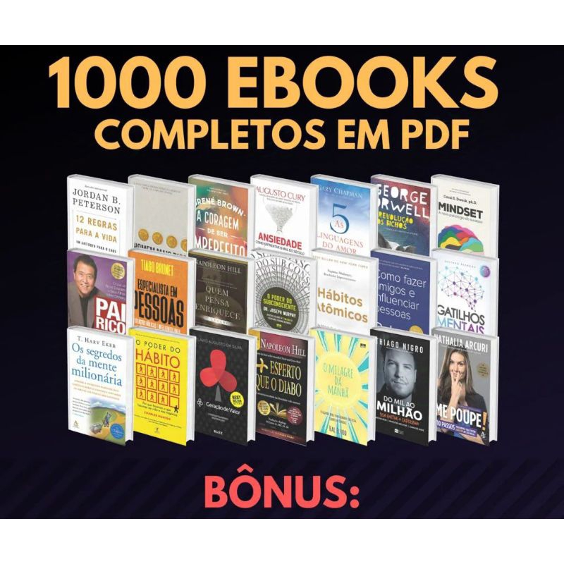 Pack com 4500 livros digitais para Kindle ou qualquer dispositivo ...