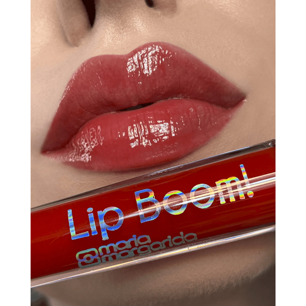 Lip Boom Gloss de Volume - Cor Coradinha (VERMELHO) 4 ML MARIA MARGARIDA | Shopee Brasil