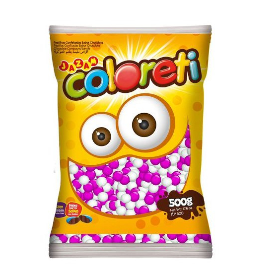 Coloreti Mini Jazam 500g Branco E Rosa | Shopee Brasil