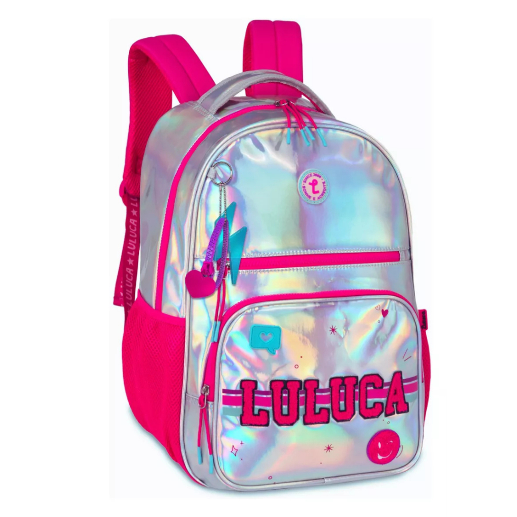 Mochilla Costas Luluca Holográfica Clio Original LU24674 | Shopee Brasil
