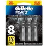 Gillette Mach 3 Carbono 8un | Shopee Brasil