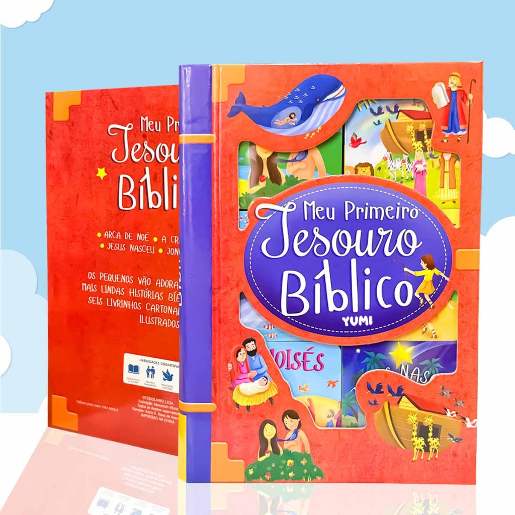 Livro : Meu Primeiro Tesouro Bíblico | Kit 6 Mini Livros E Quebra ...