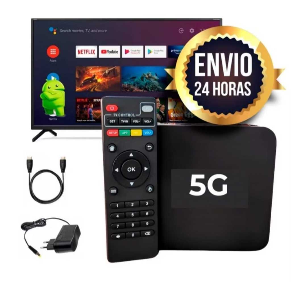 Conversor hdmi Digital Smart 4k/5g wifi Tv Virar Smart Android RAM/128 ...