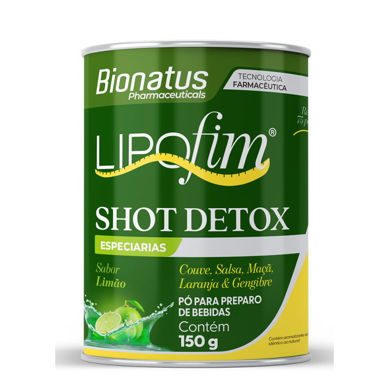 Lipofim Shot Detox 150g Antioxidante, Saciedade, Regula Intestino ...