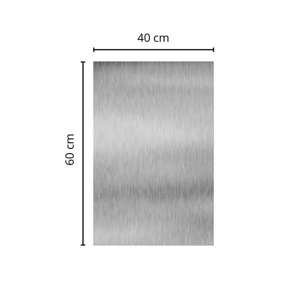 Chapa Inox 304 Escovado, Medidas 40 cm x 60mm x 1mm Espessura | Shopee ...