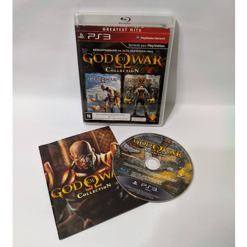 Jogo God of War Collection Greatest Hits Para Ps3 Original Completo ...