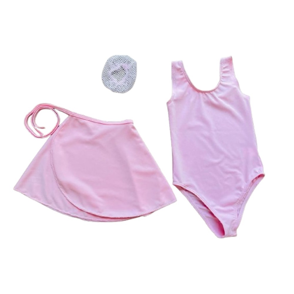 Uniforme de Ballet Infantil Kit Bailarina 3 itens Roupa de Balé ...