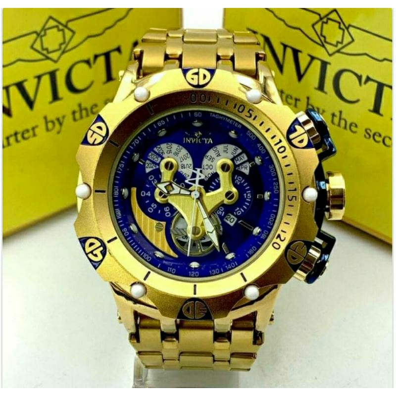 Relógio invicta Venom híbrid pesado e grande banhados a ouro os top ...