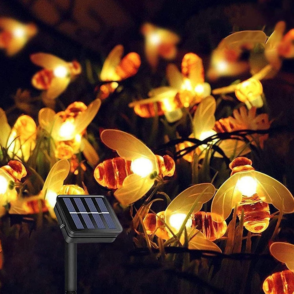 Pisca Pisca Cordão Solar Led 50 Lâmpadas String Insect Bee Lights ...