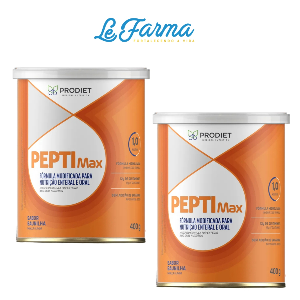 KIT 2 PEPTIMAX SABOR BAUNILHA 400g - PRODIET | Shopee Brasil