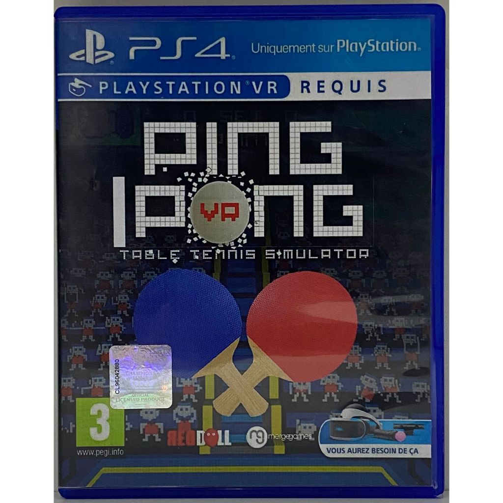 Ping Pong(VR) (Capa Reimpressa) - PS4 VR - Original | Shopee Brasil