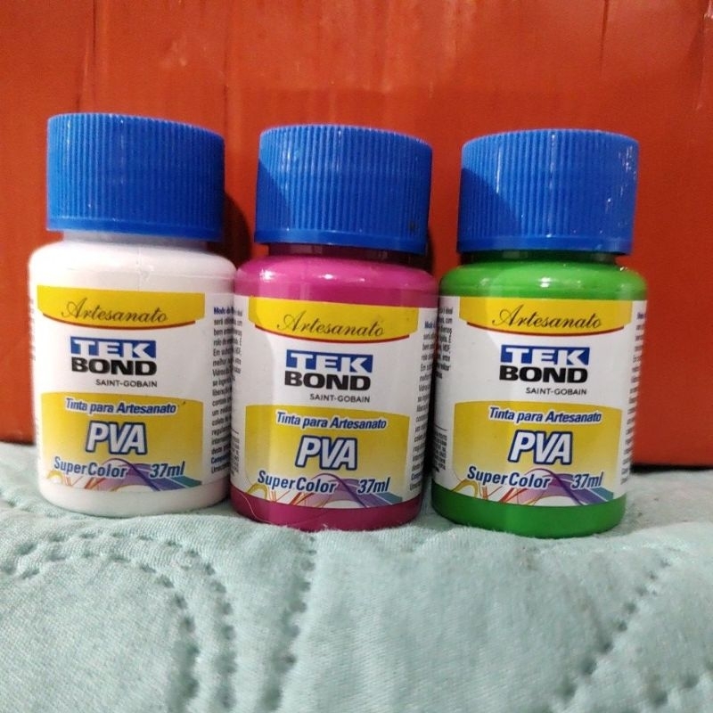 Kit 6 Tintas Tekbond - Desapego - Cores da Foto - 37ml - (TODAS LACRADAS) | Shopee Brasil